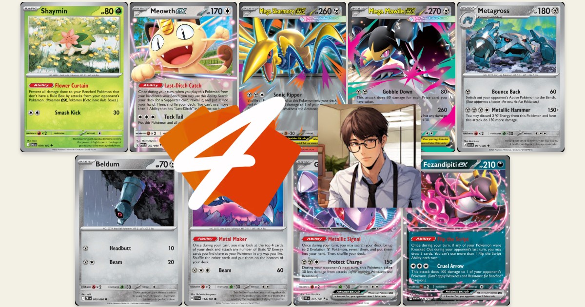 Upgraded Metal Box Deck! Chaos Rising! Metagross/Mega Skarmory/Mega ...