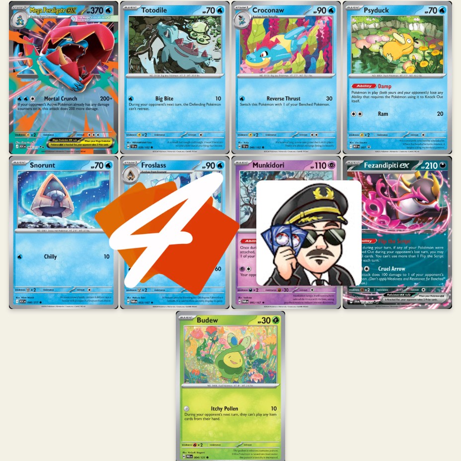 My Mega Feraligatr ex deck does 400 damage every turn! | Deck by ...